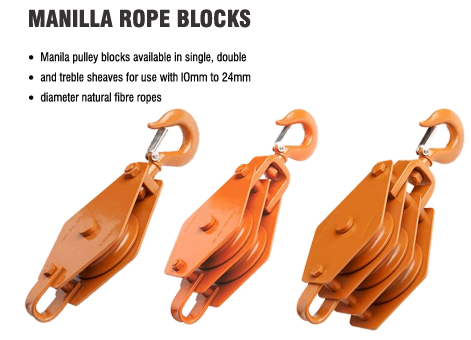 Wire Rope & Manila Rope Blocks – Badger Brands